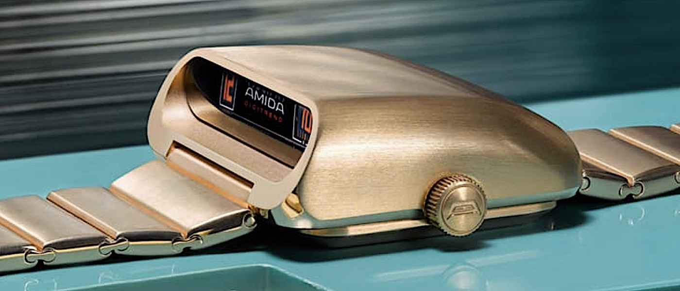 AMIDA跑车表Digitrend连发两款新作 一黑一金风格独具